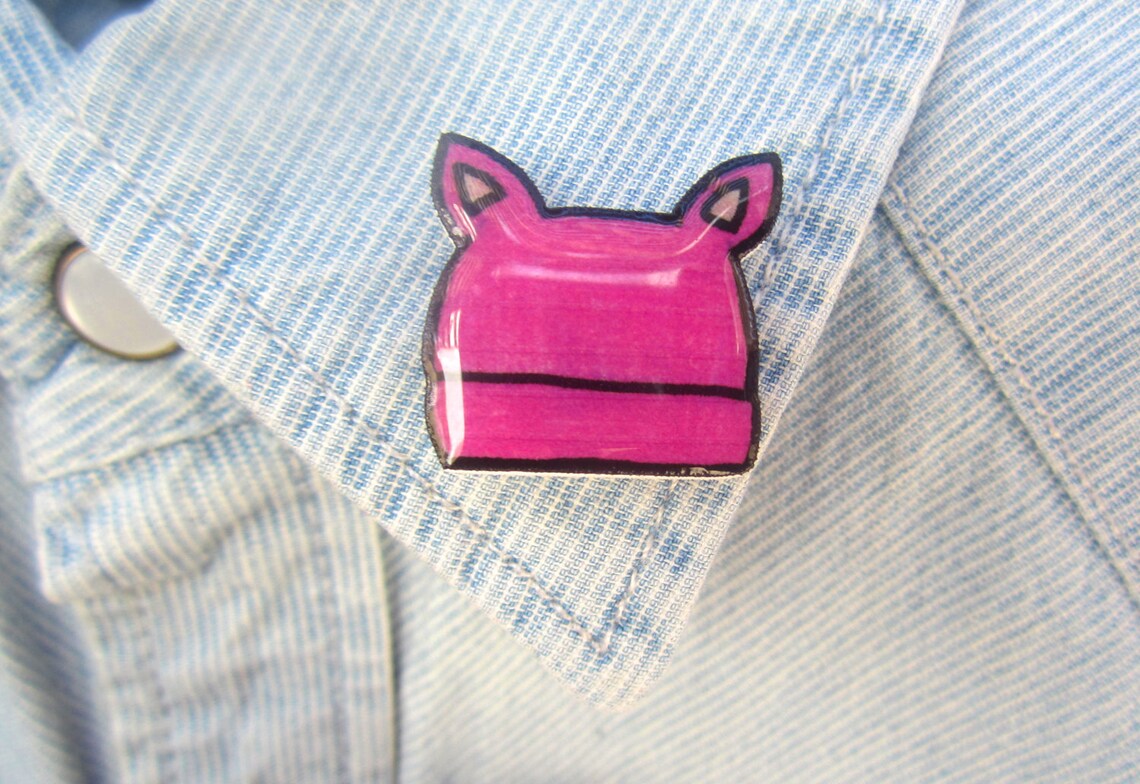 Pussyhat Lapel Pin Pussy Pin Nasty Woman Pin Womens Etsy