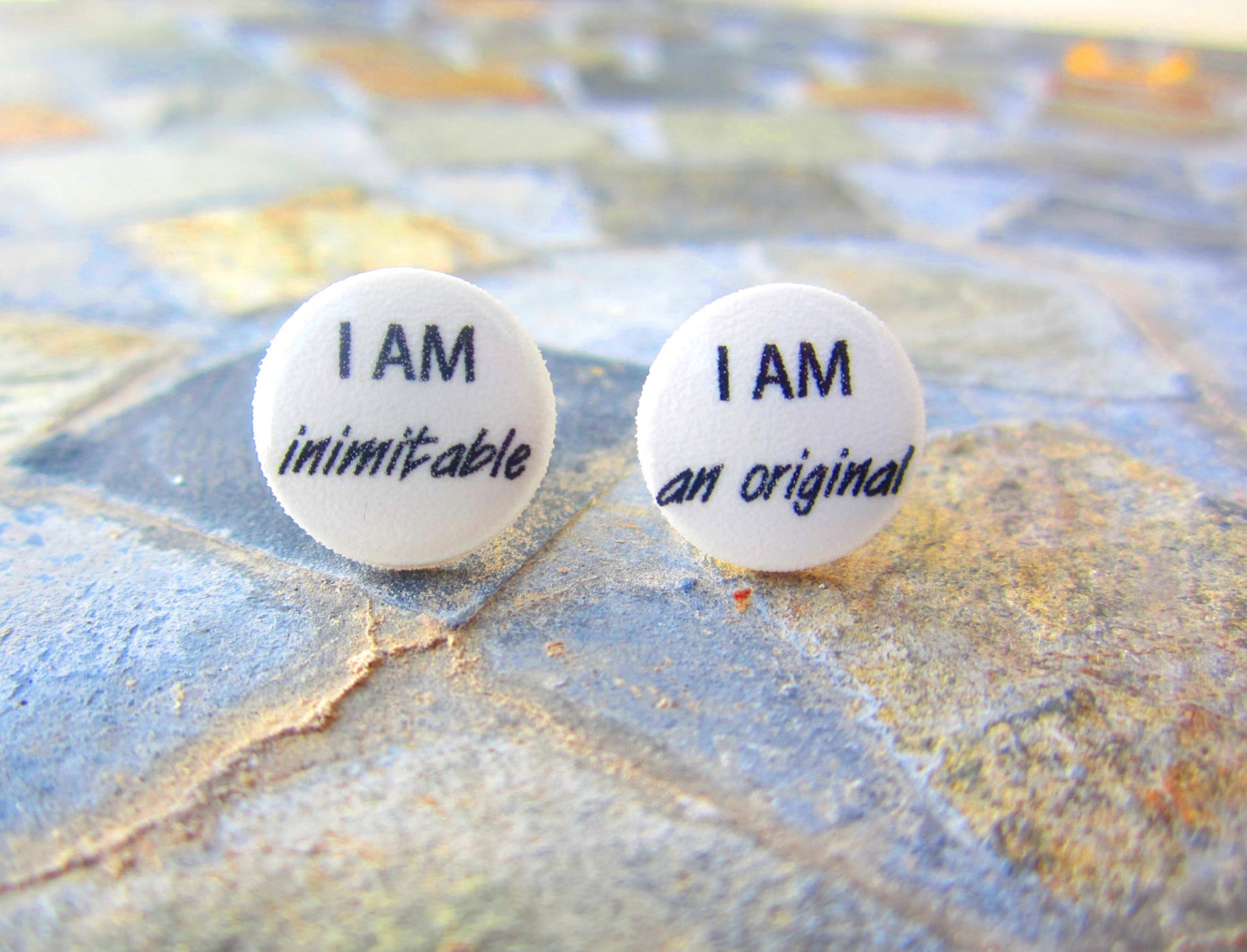 I Am Inimitable I Am Original Earrings Alexander Hamilton - Etsy