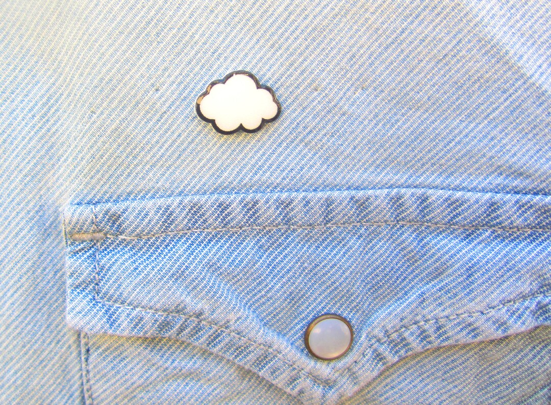 Cloud Lapel Pin,weather Jewelry, Cloud Necklace, Weather Gift, Meteorologist, Cloud Party, Sky ...