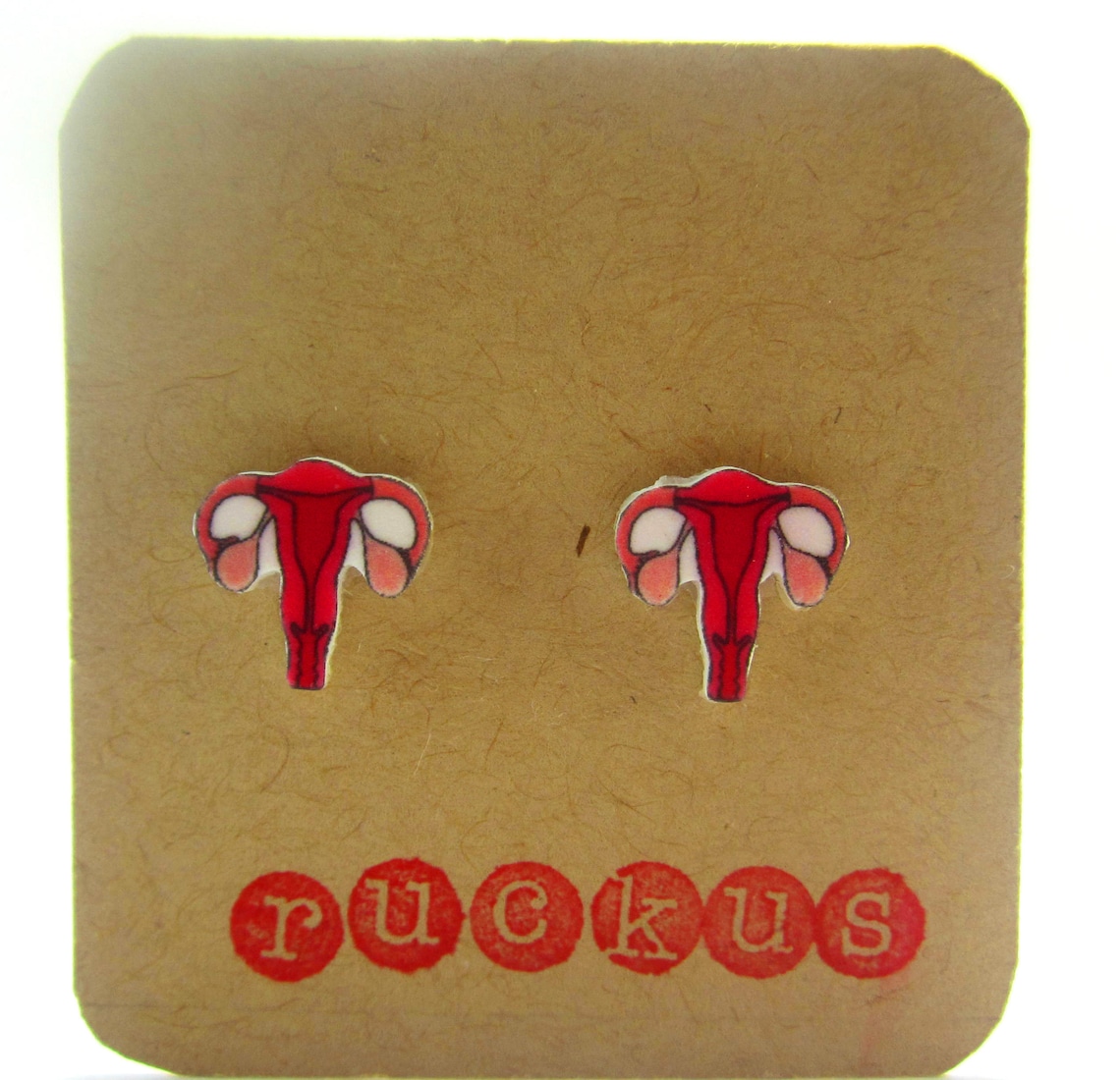 Uterus Stud Earrings Uterus Jewelry Anatomy Jewelry Anatomy - Etsy