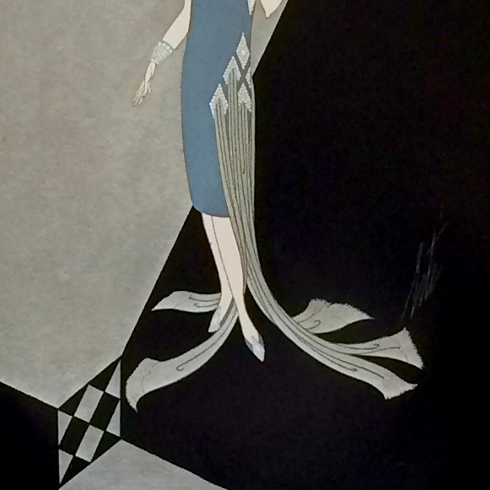 Erté Art Deco Print, Wall Art Fashion Illustration, 1927 Flapper ...