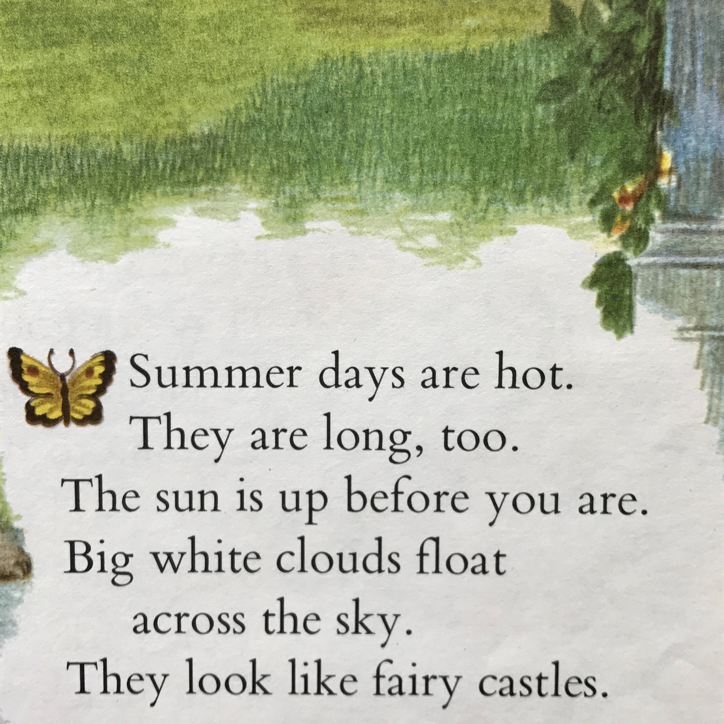 A Summers Day, Wall Art, Vintage Book Print, Porch Life - Etsy