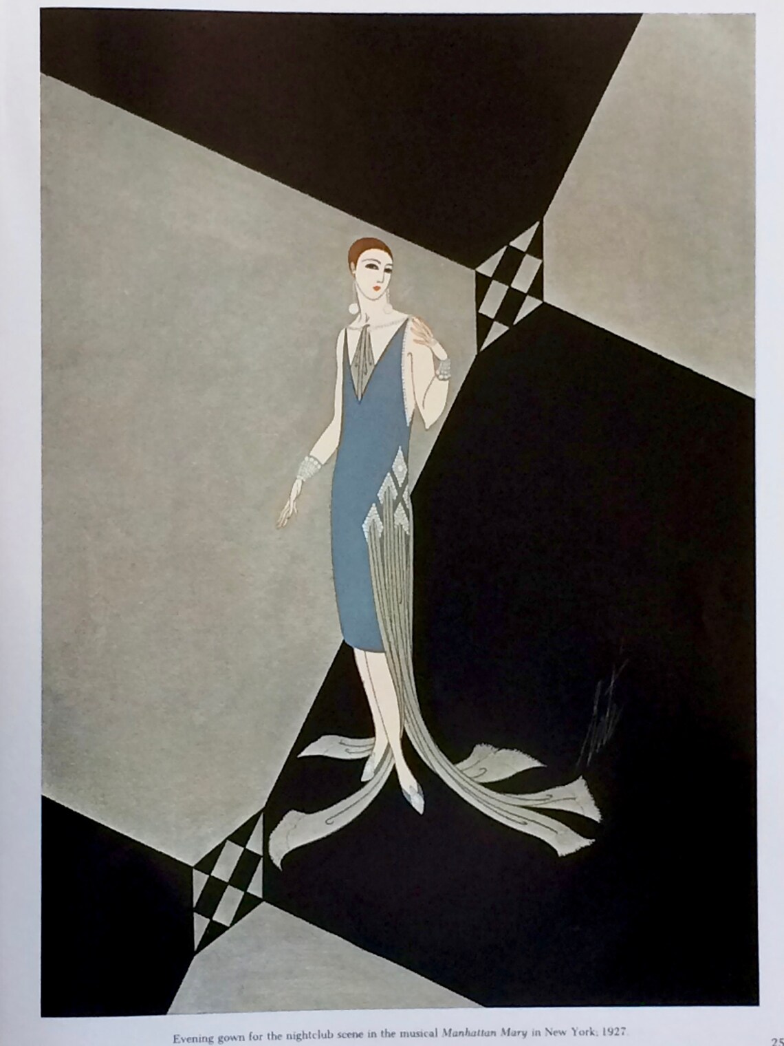 Erté Art Deco Print, Wall Art Fashion Illustration, 1927 Flapper ...
