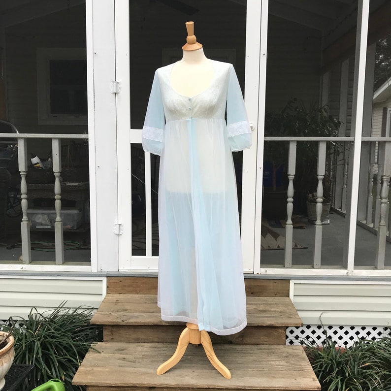 Vintage Sheer Lingerie Dressing Gown See Through Negligee - Etsy