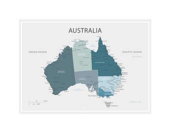 Australian Map Decal - Etsy Australia