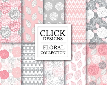 Pink Digital Paper - Etsy