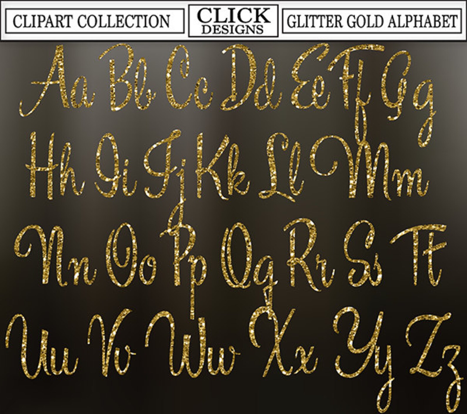 GLITTER ALPHABET Digital Clipart: Letters Numbers Symbols - Etsy UK