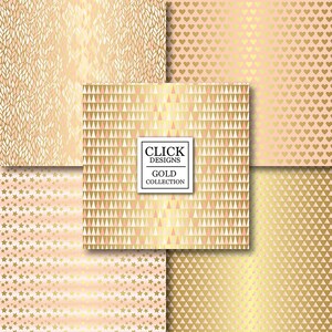 Peach & Gold Digital Paper: peach Gold Digital Scrapbook Backgrounds ...