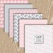 Floral Digital Paper: pink GRAY Dahlias Floral Wedding, Girl's ...