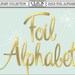 GOLD FOIL ALPHABET Digital Clipart: Letters, Numbers, Symbols ...