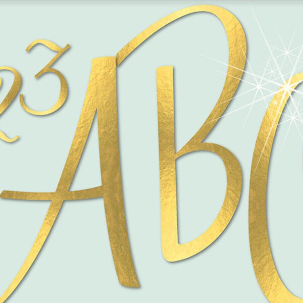 Foil Alphabet - Etsy