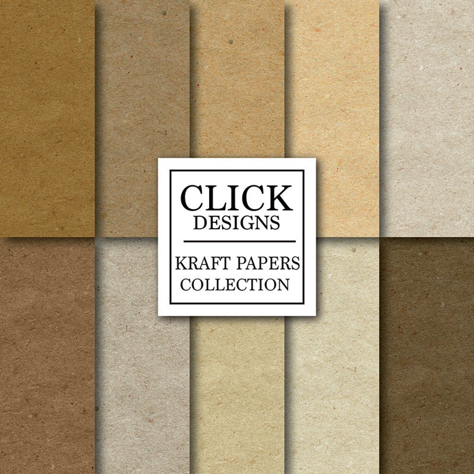 Kraft Digital Paper: kraft Papers Scrapbooking - Etsy