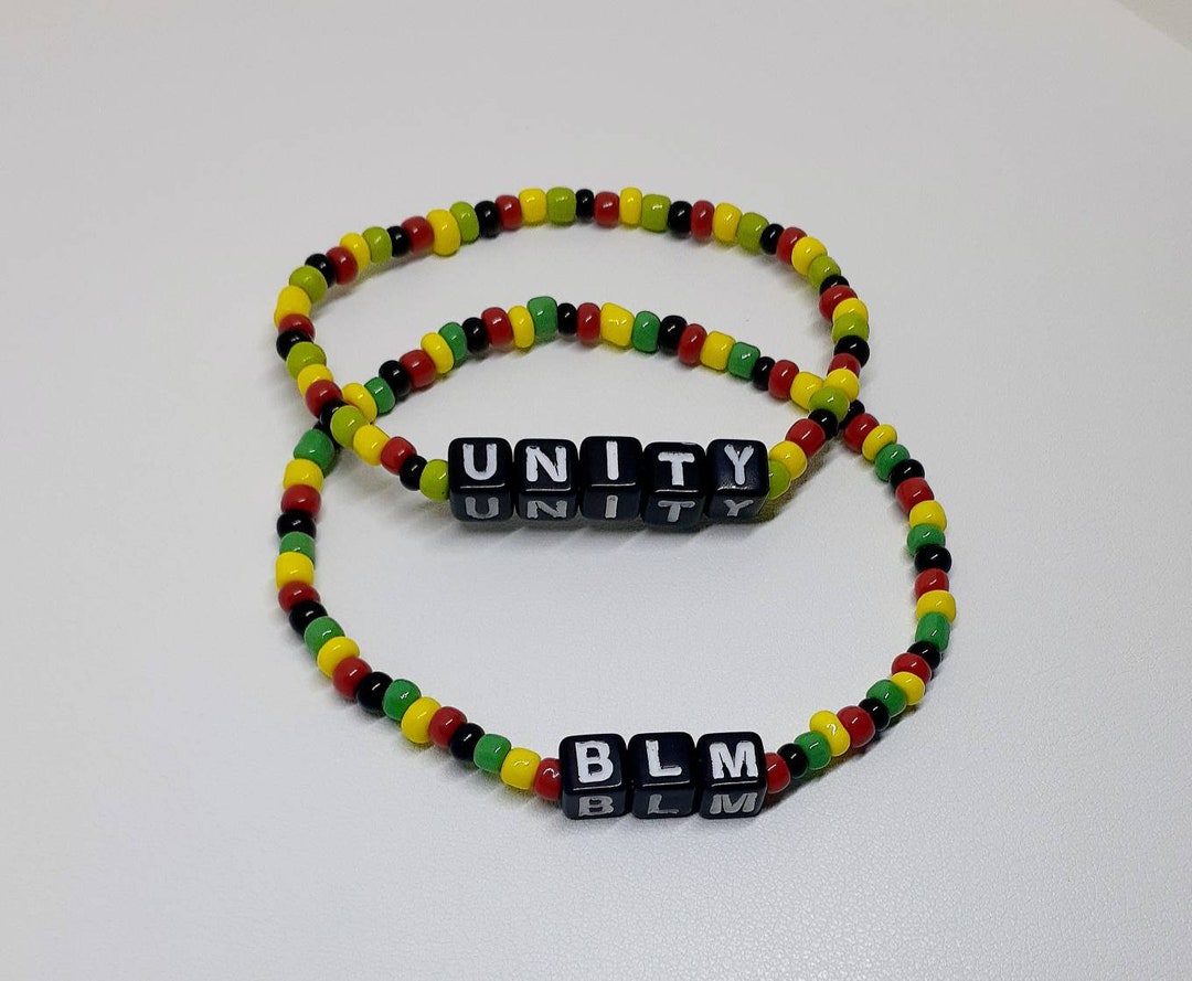 BLM (black Lives Matter) Unity Stretch Bracelets - Etsy