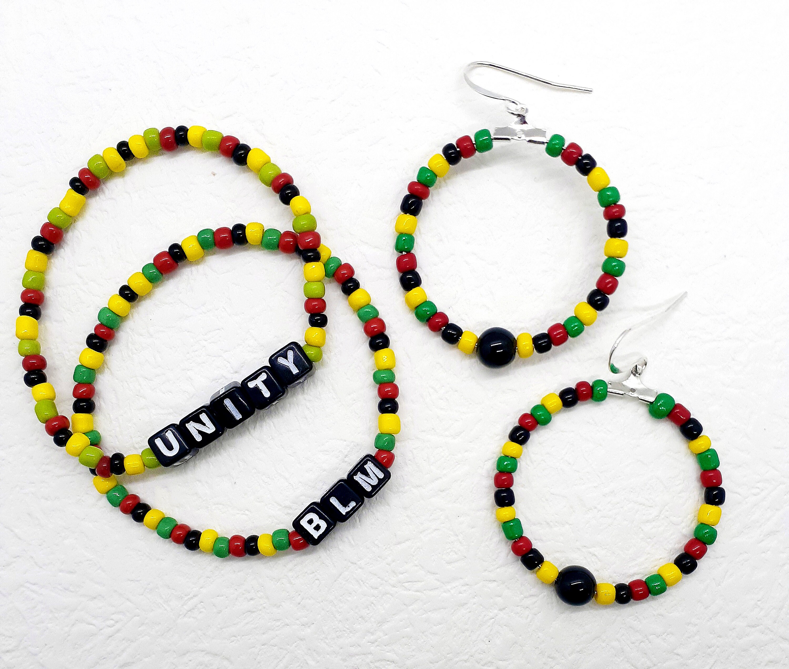 BLM black Lives Matter Unity Stretch Bracelets - Etsy