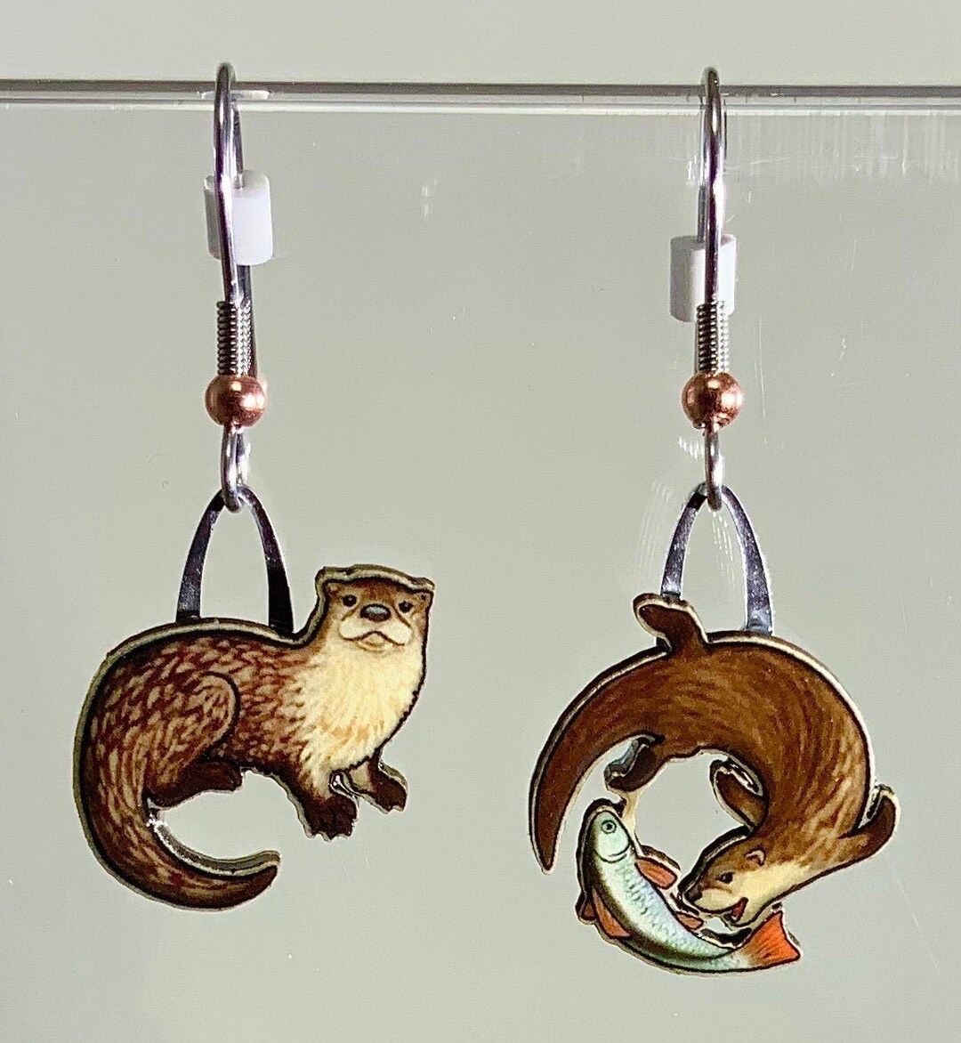 River Otter Earrings by Jabebo, Inspire Curiosity With Cereal Box ...