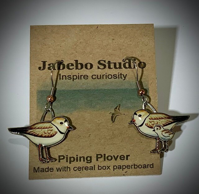 Piping Plover Earrings by Jabebo Inspire Curiosity With - Etsy