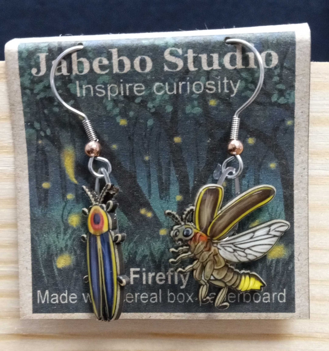 Firefly Earrings by Jabebo, Inspiring Curiosity With Recycled Cereal ...