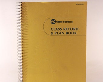 Teacher record book | Etsy