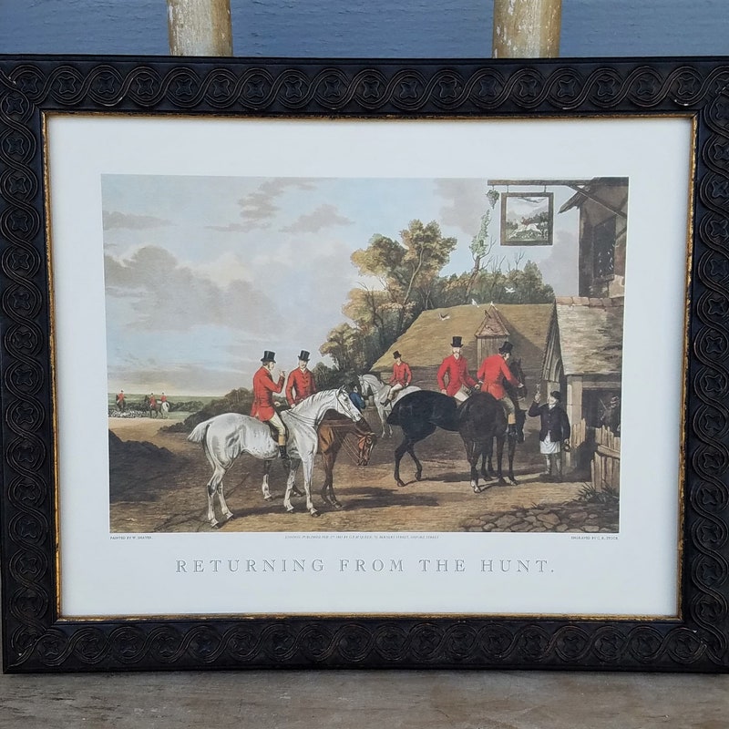 English Hunt Scene - Etsy