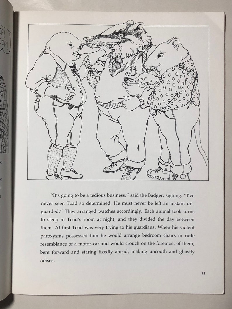 The Wind in the Willows Coloring Book, 1976 Toad’s Adventures by ...