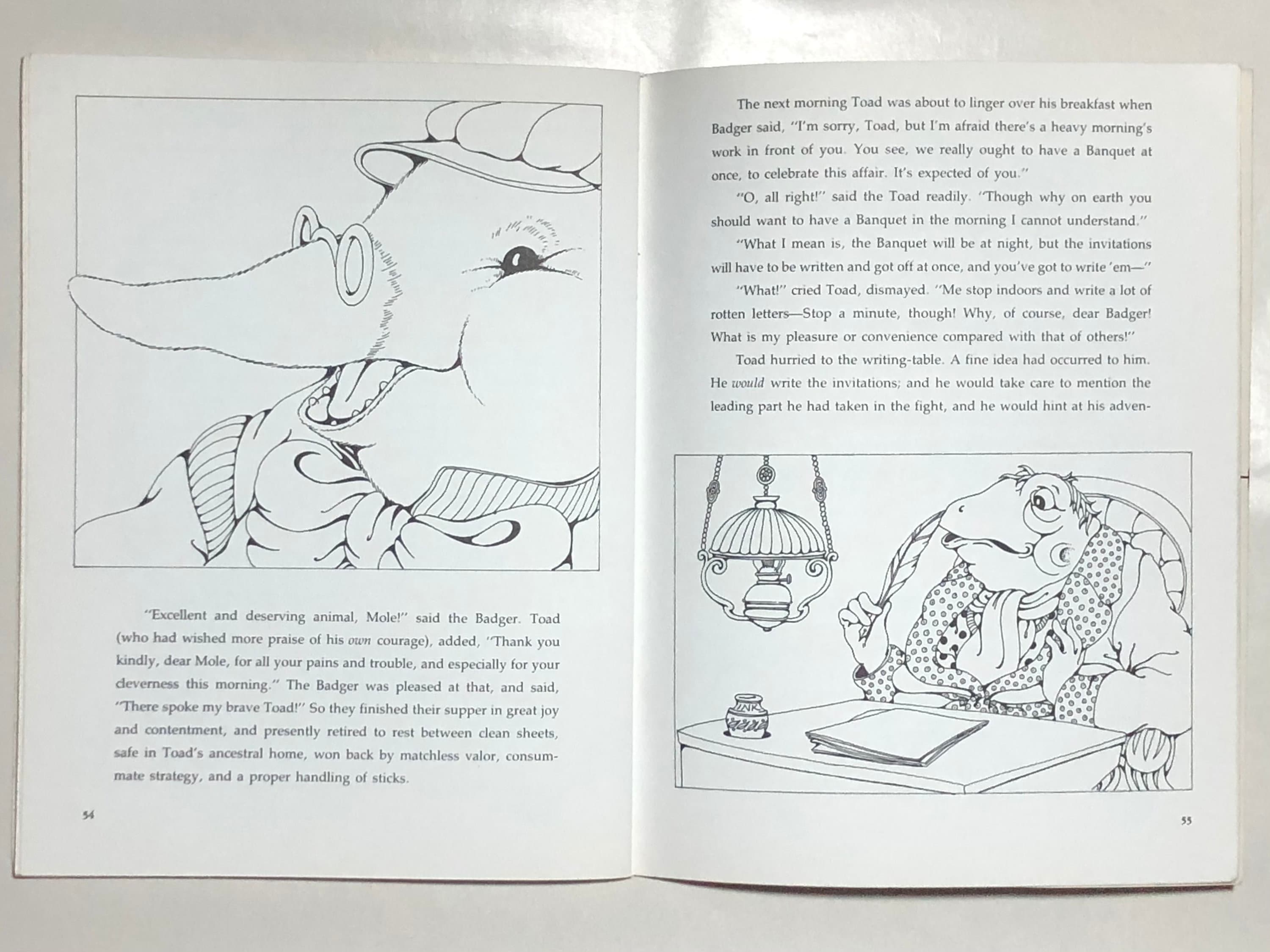 The Wind in the Willows Coloring Book 1976 Toads Adventures - Etsy