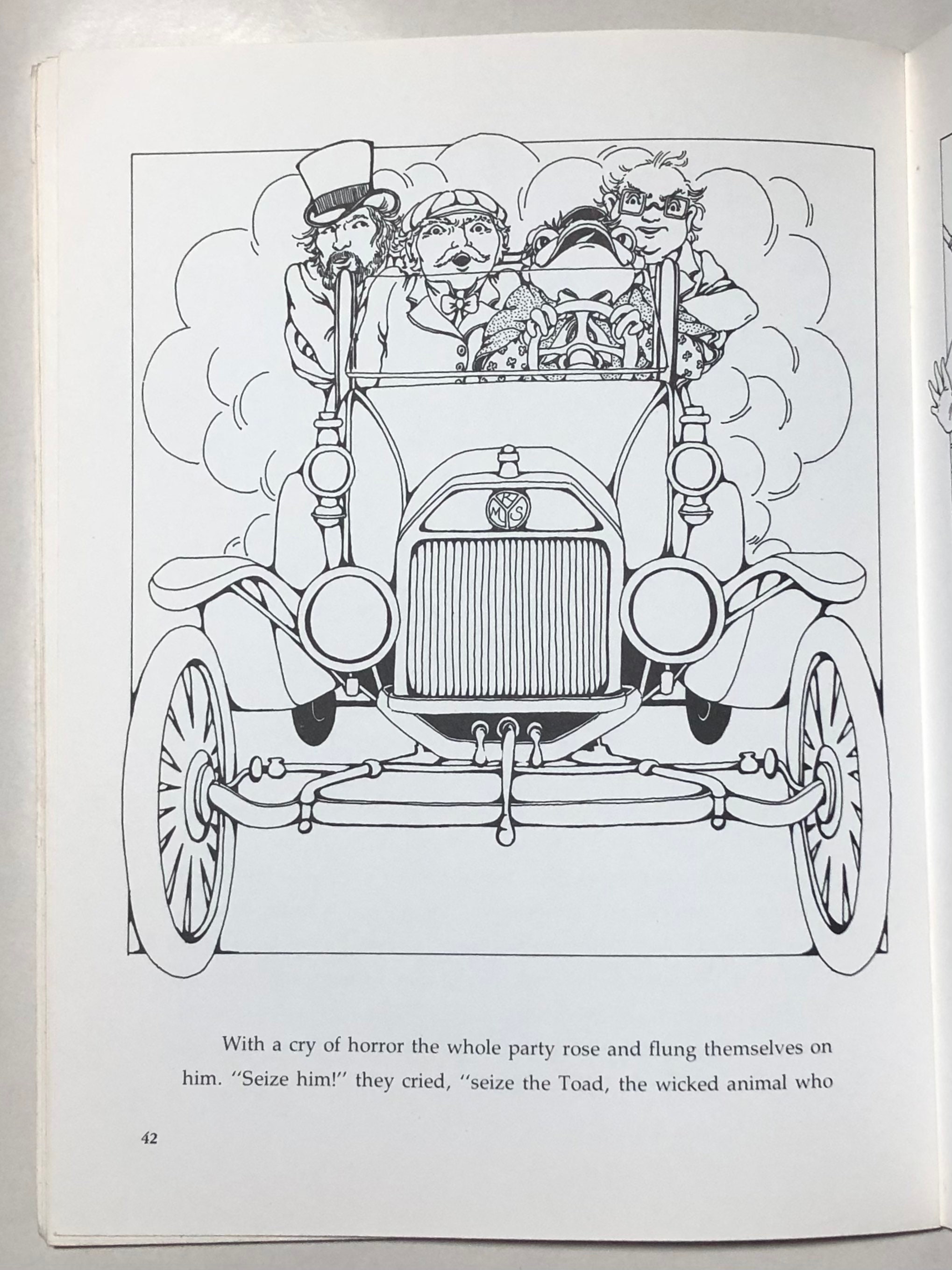 The Wind in the Willows Coloring Book, 1976 Toad’s Adventures by ...
