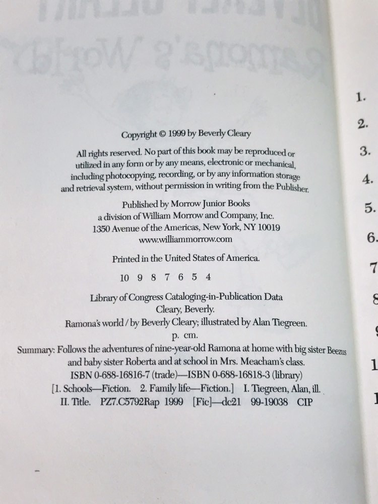 Ramona's World by Beverly Cleary - Etsy