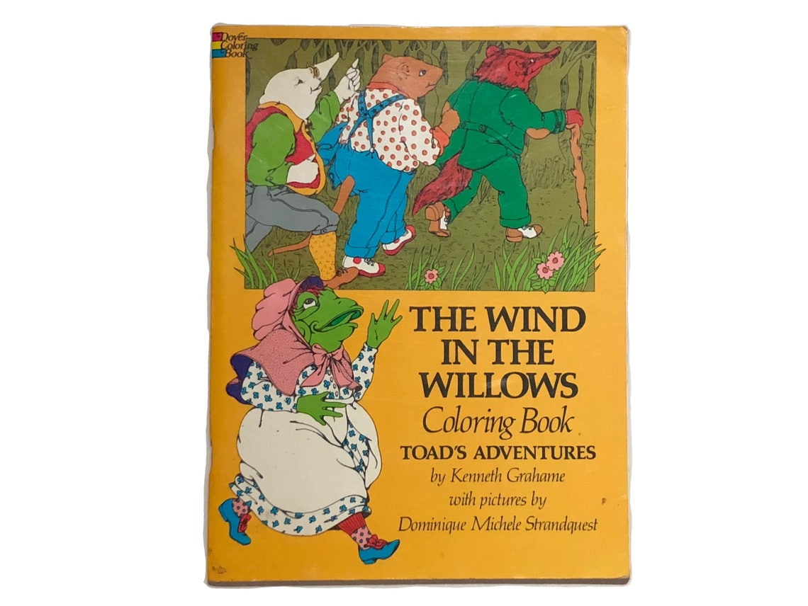 The Wind in the Willows Coloring Book 1976 Toads Adventures - Etsy