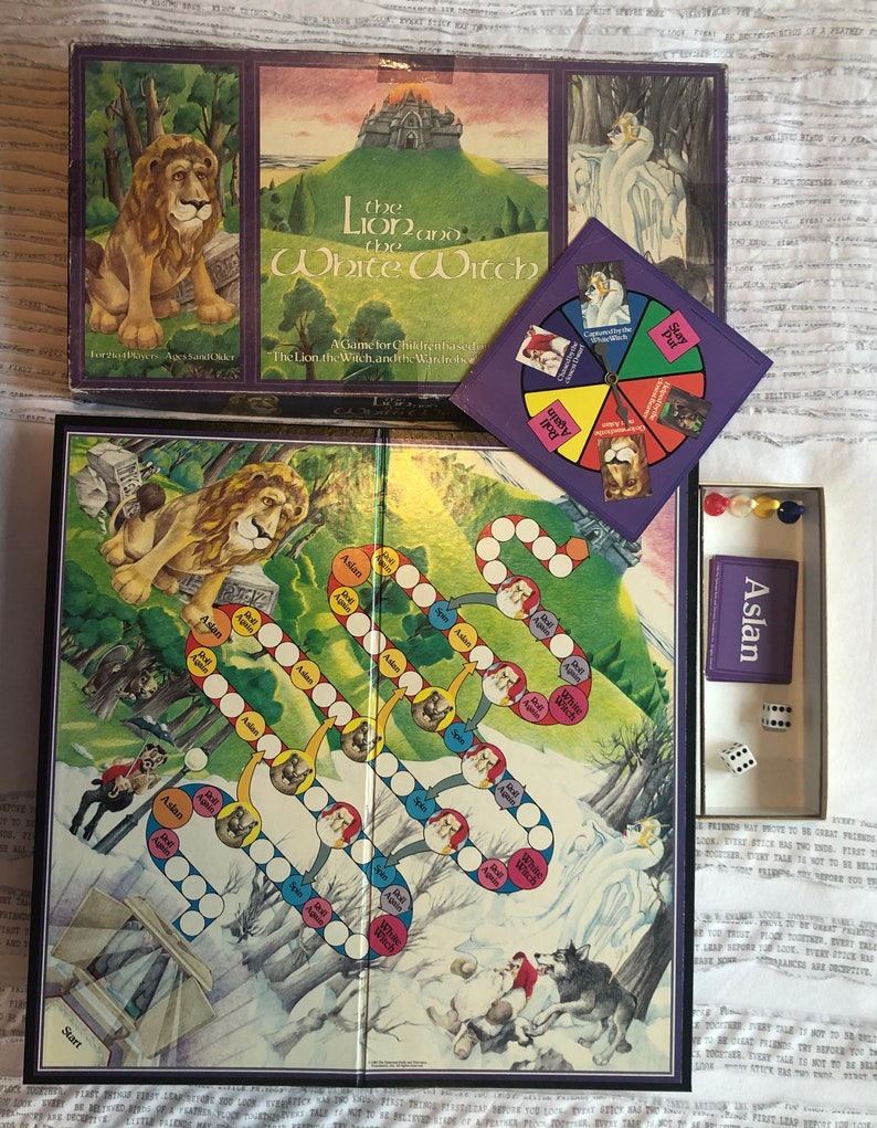 The Lion and the White Witch Board Game 1983 - Etsy