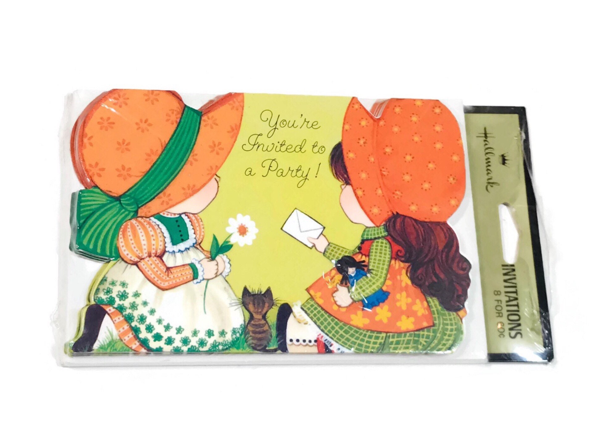 Holly Hobby Party Invitations Vintage Hallmark Sealed Set of - Etsy
