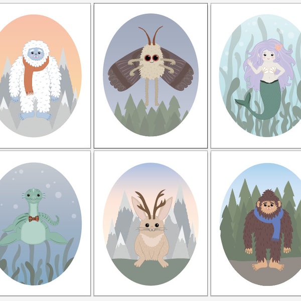 Bigfoot Children's Art Skeet the Sasquatch Cryptozoology Critters PDF ...