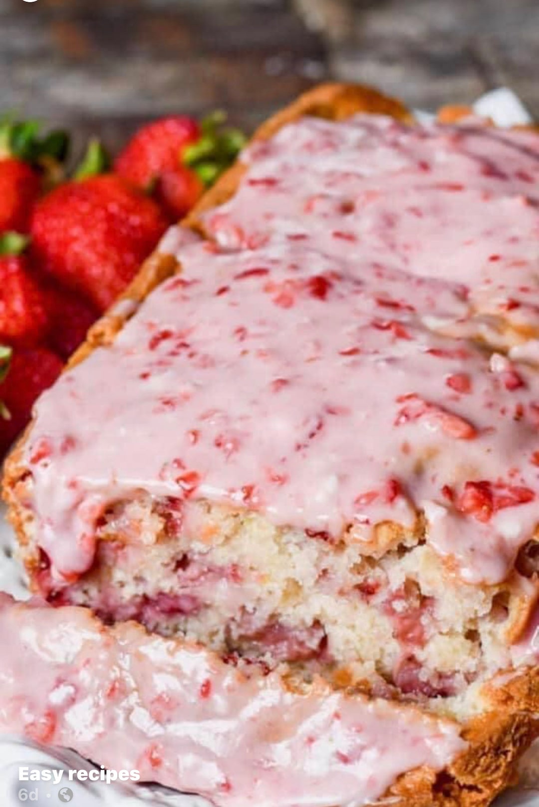 Fresh Strawberry Loaf - Etsy