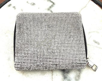 Bling Bling Card Wallet, Rhinestone Wallet, Accessories, Silver Crystal ...