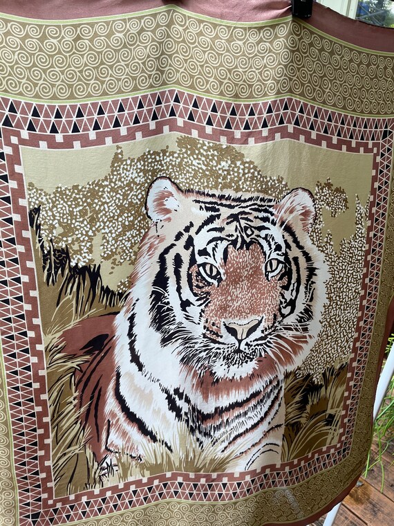 Carol Little Silk Lion Scarf - Gem