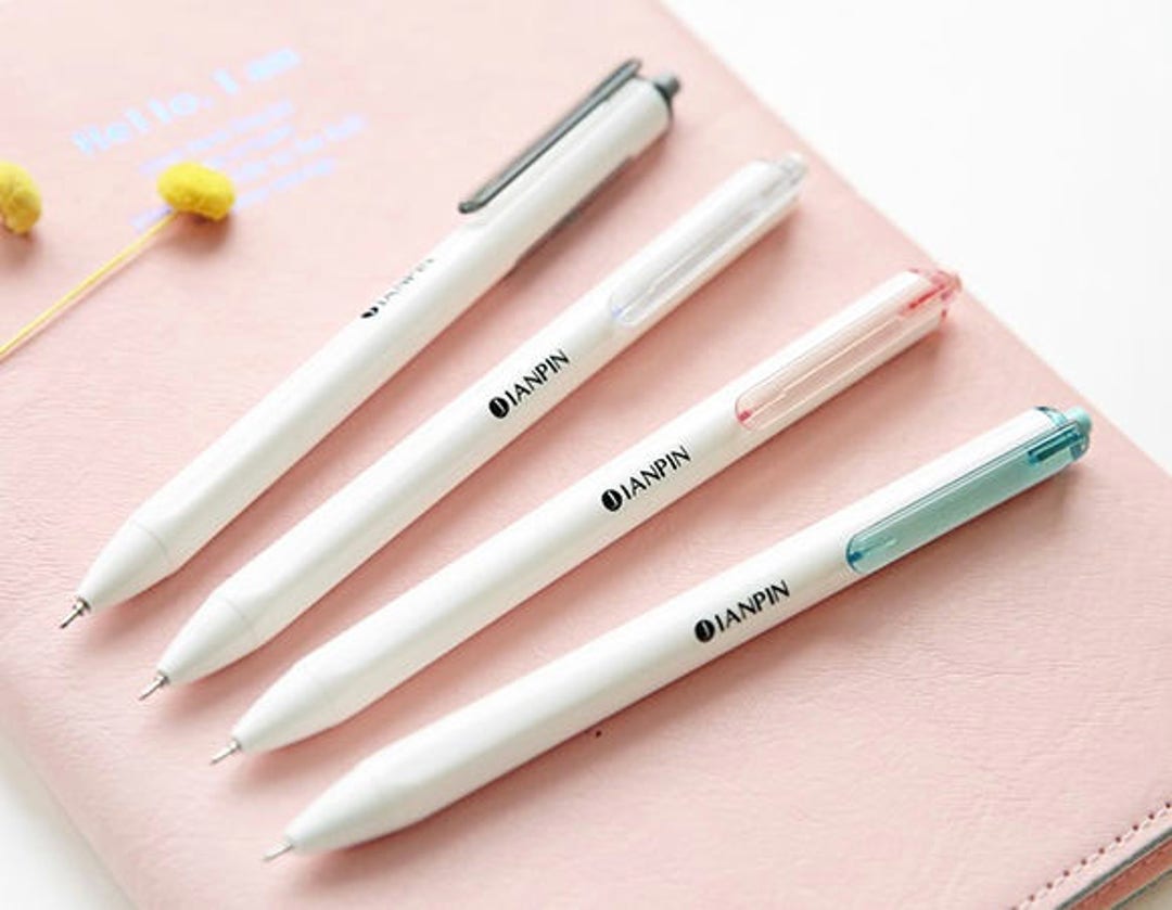 Retractable Click Gel Pens - Black Ink 0.5mm - Etsy