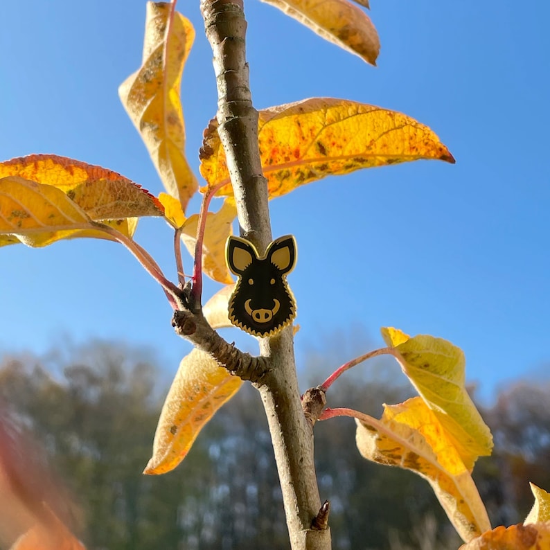 Wild Boar Hard Enamel Lapel Pin Badge Brooch Pin Animal | Etsy
