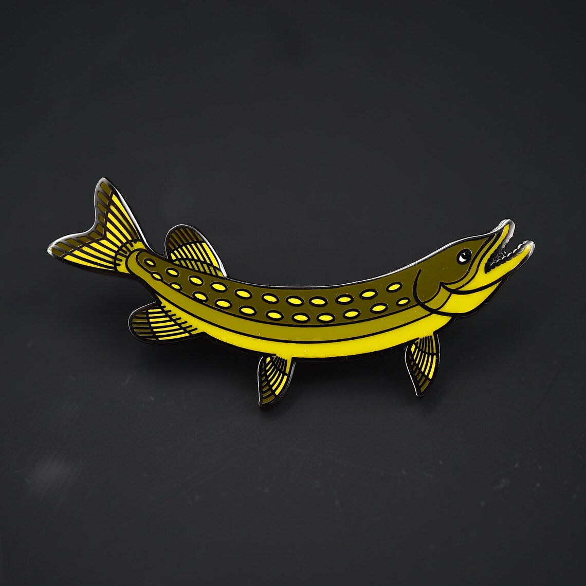 Pike Hard Enamel Lapel Pin Badge Brooch Pin Animal - Etsy