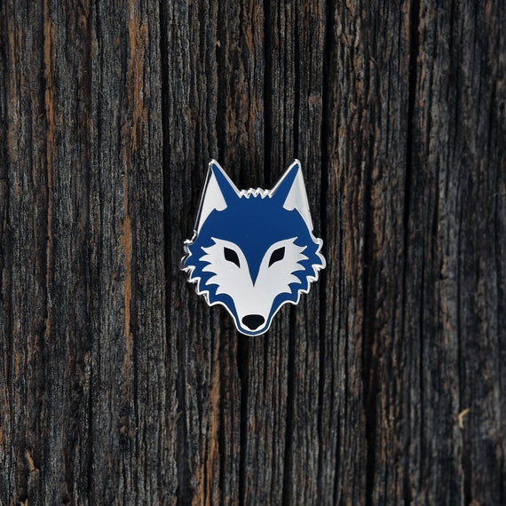 Wolf hard enamel lapel pin badge brooch pin animal | Etsy