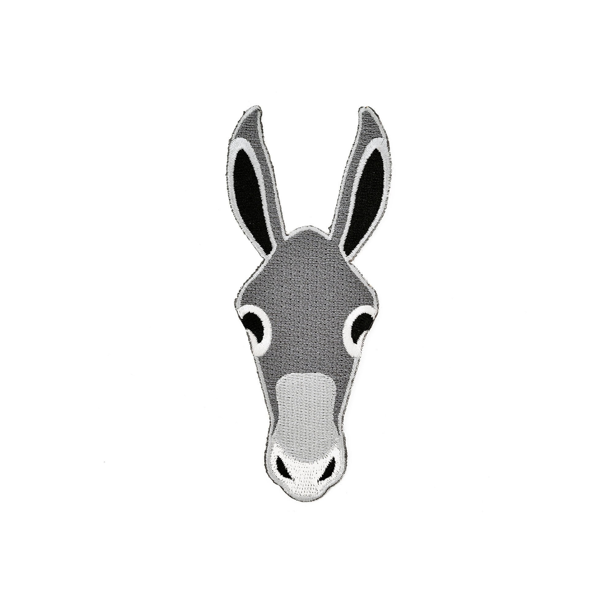 Donkey - Patch, Iron On, Badge, Embroidery, Patches, Animal, Nature ...