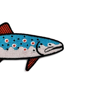 Blue Trout Iron-on Patch - Catch of the Day - Etsy