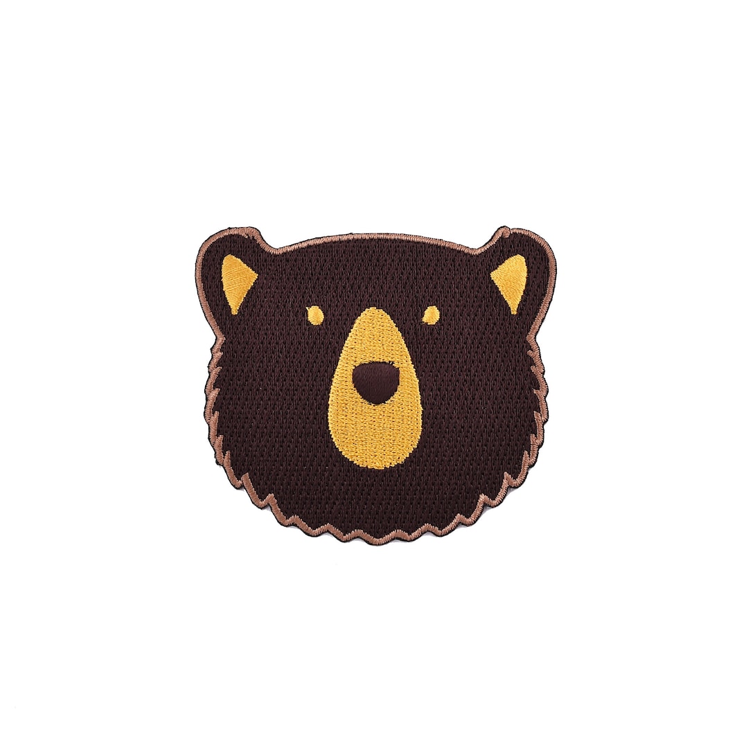 Bear Patch, Iron On, Badge, Embroidery, Patches, Animal, Nature ...