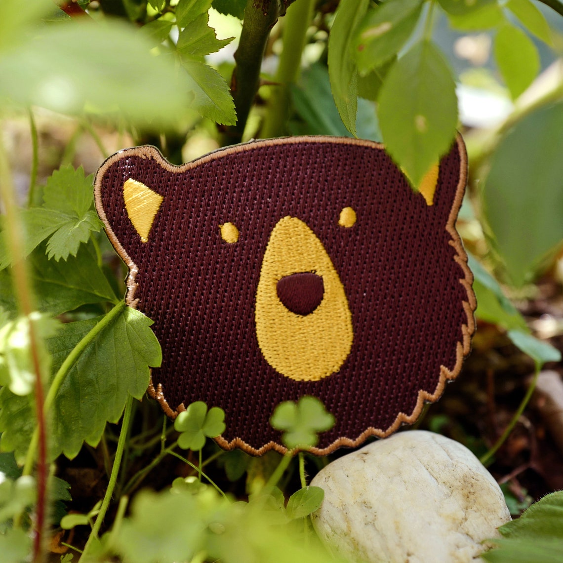 Bear Patch Iron On Badge Embroidery Patches Animal - Etsy