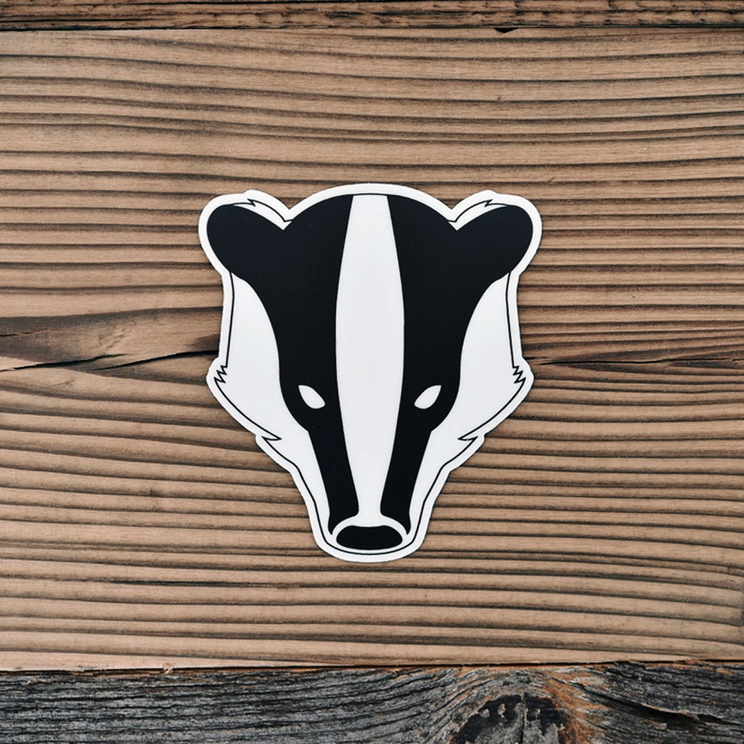 Badger Sticker Woodland Animal Vinyl Sticker for Laptop MacBook ...