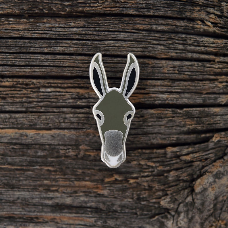 Donkey Hard Enamel Lapel Pin Badge Brooch Pin Animal | Etsy