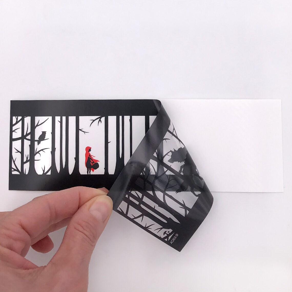 Little Red Riding Hood Static Sticker - Etsy