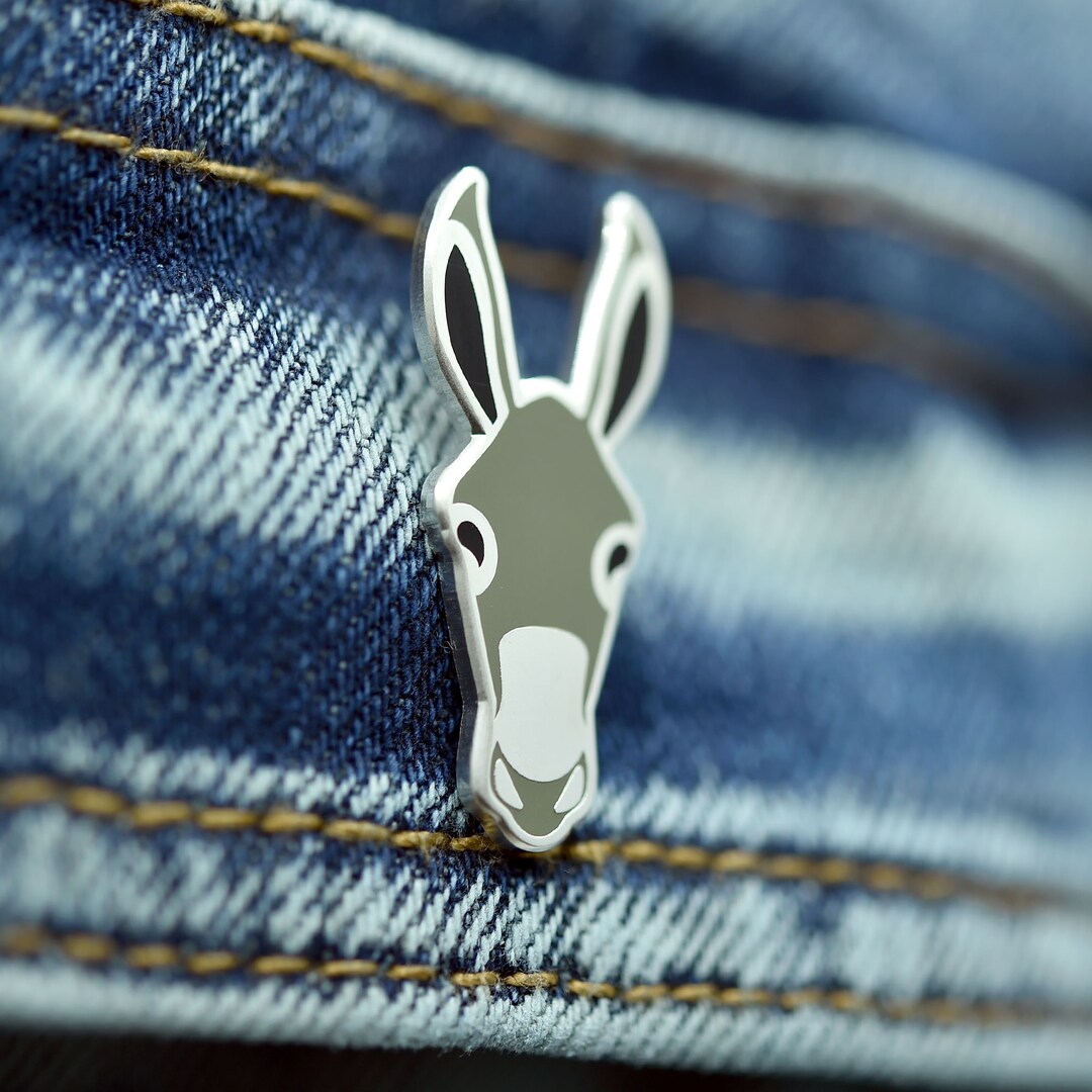 Donkey Hard Enamel Lapel Pin, Badge, Brooch, Pin, Animal, Nature ...
