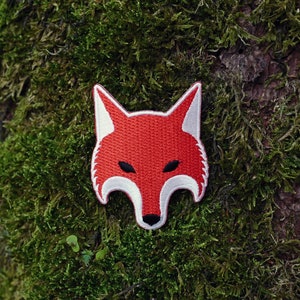 Fox - Patch, Iron On, Badge, Embroidery, Patches, Animal, Nature ...