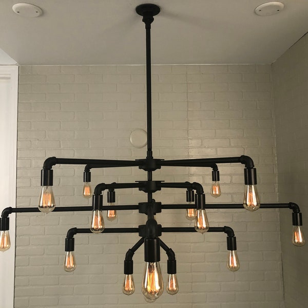 Pipe Chandelier - Etsy
