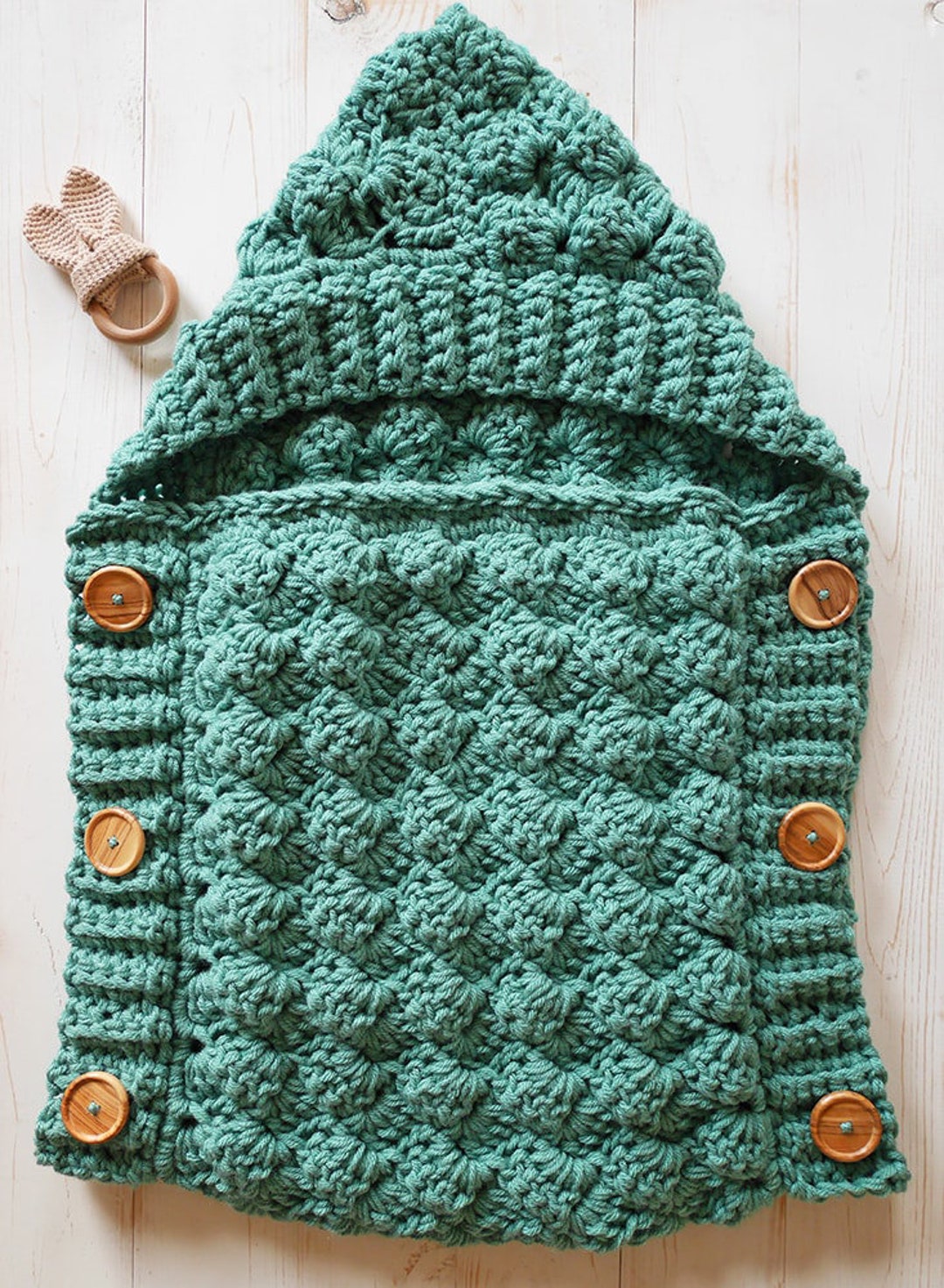 Crochet Baby Sleeping Bag Pattern, Crochet Newborn Sleep Sack, Crochet ...