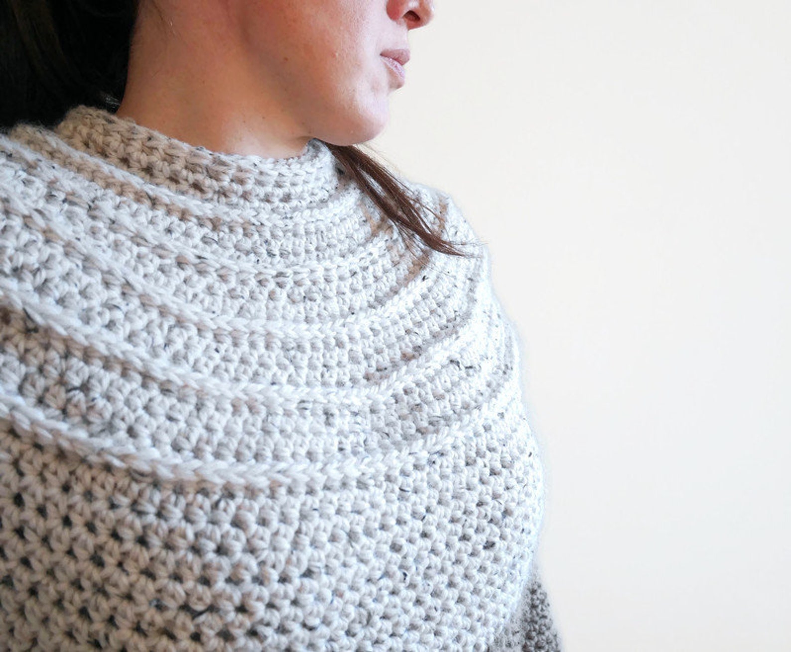 Crochet Yoke Sweater Pattern Seamless Crochet Sweater - Etsy